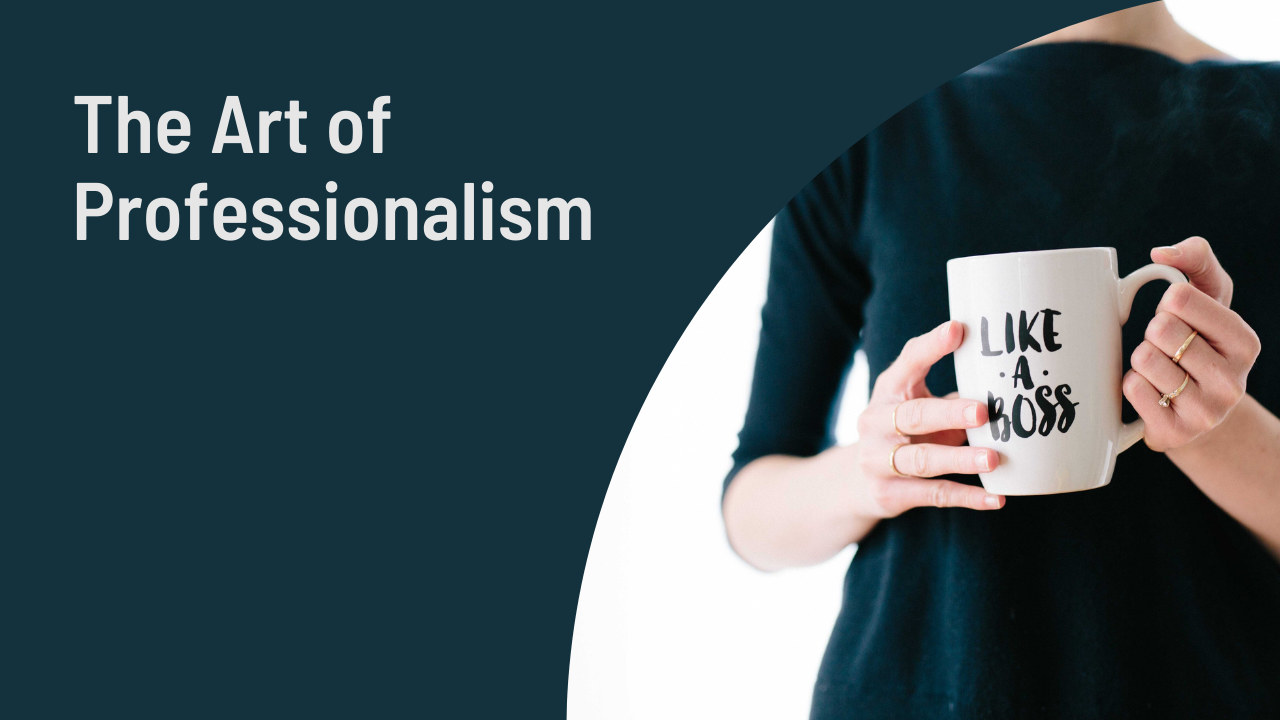 The Art of Professionalism