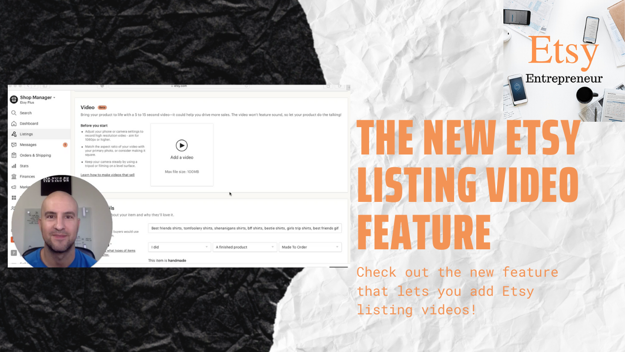 Bonus: The New Etsy Listing Video Feature - Showcase your Etsy listings ...