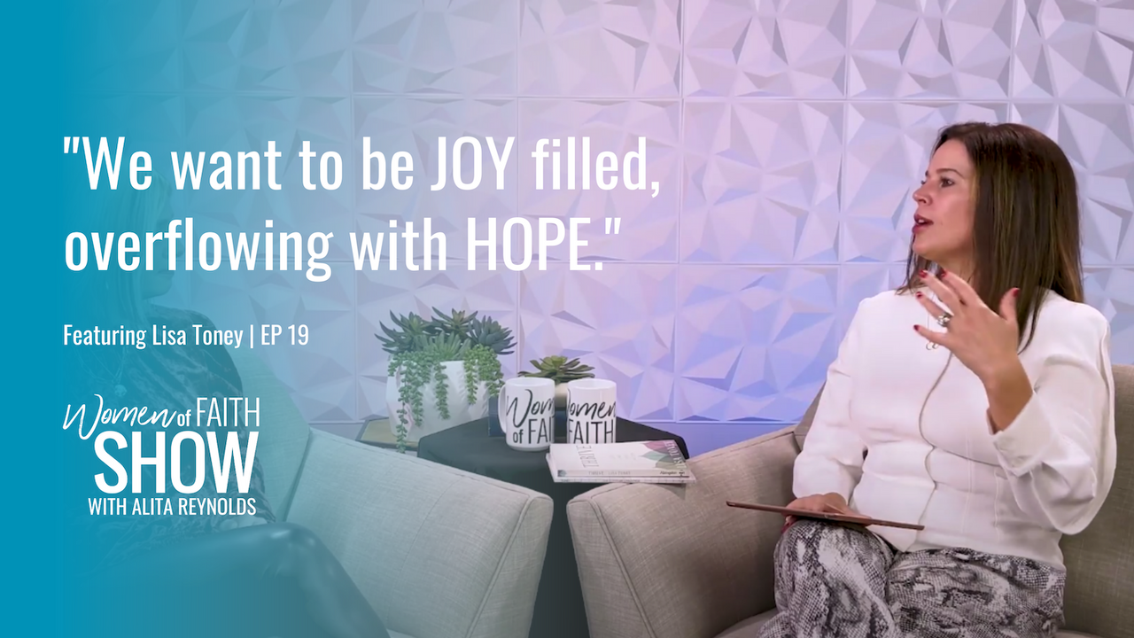 We want to be JOY filled, overflowing with HOPE. - Alita Reynolds