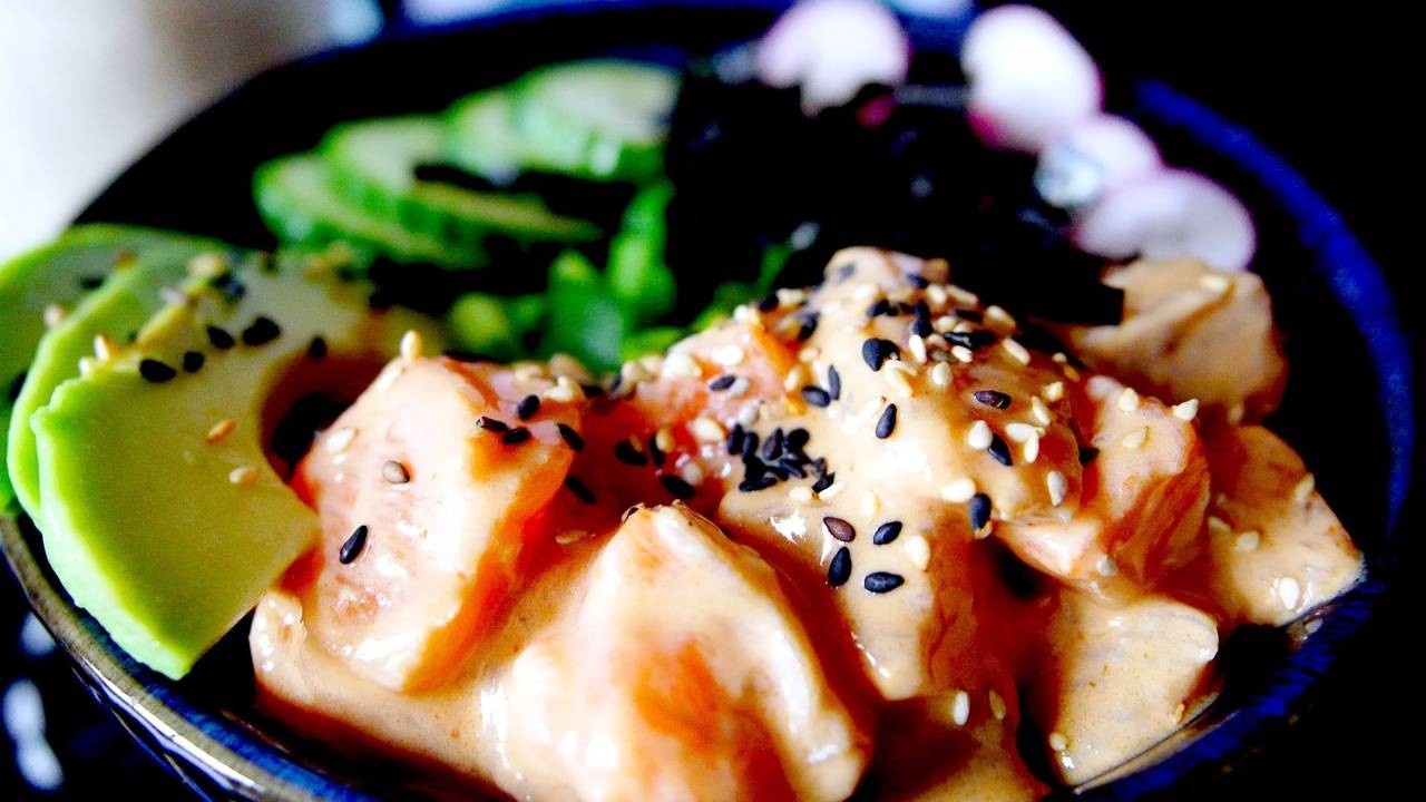 Salmon Poke Rice Bowl