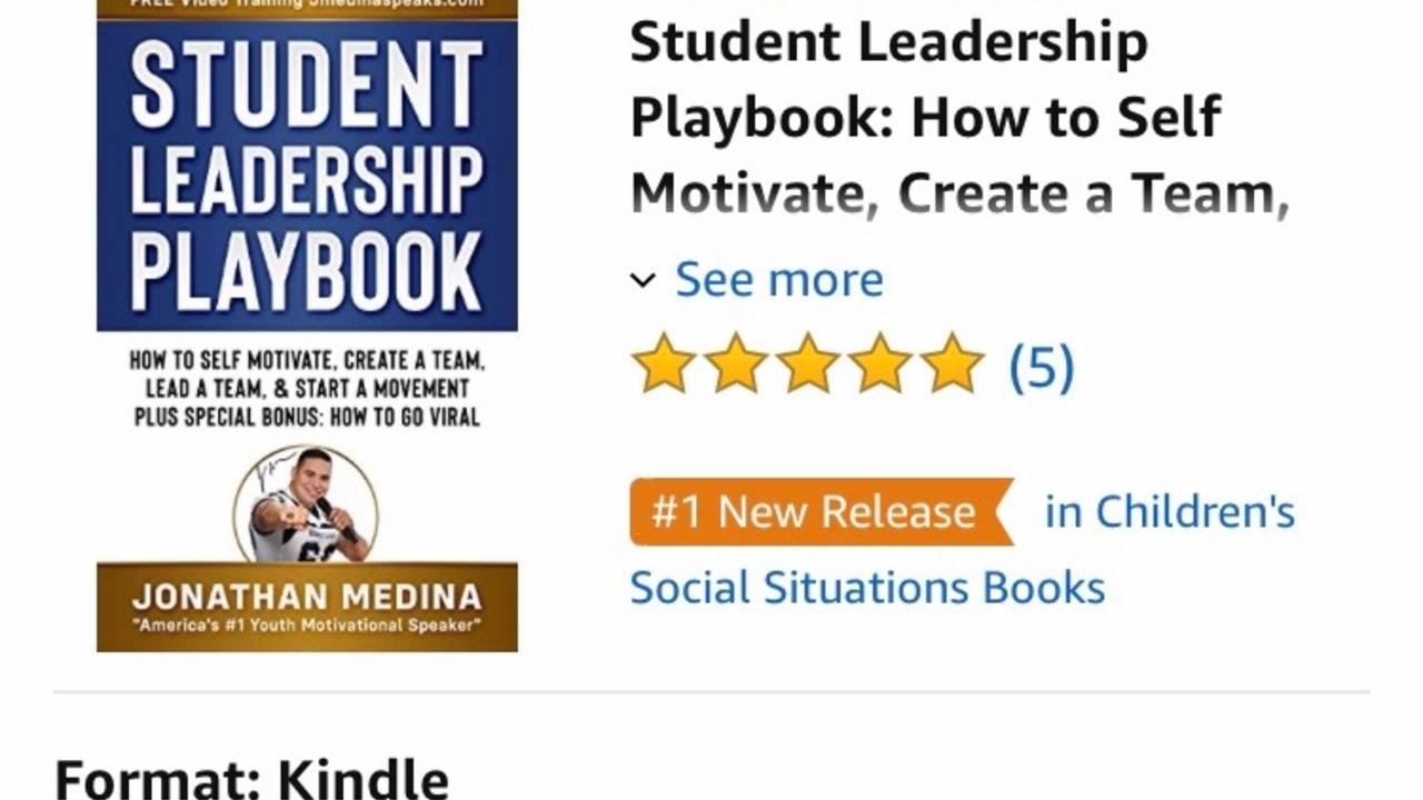 Student Leadership #1 Book by Top #1 Youth Speaker