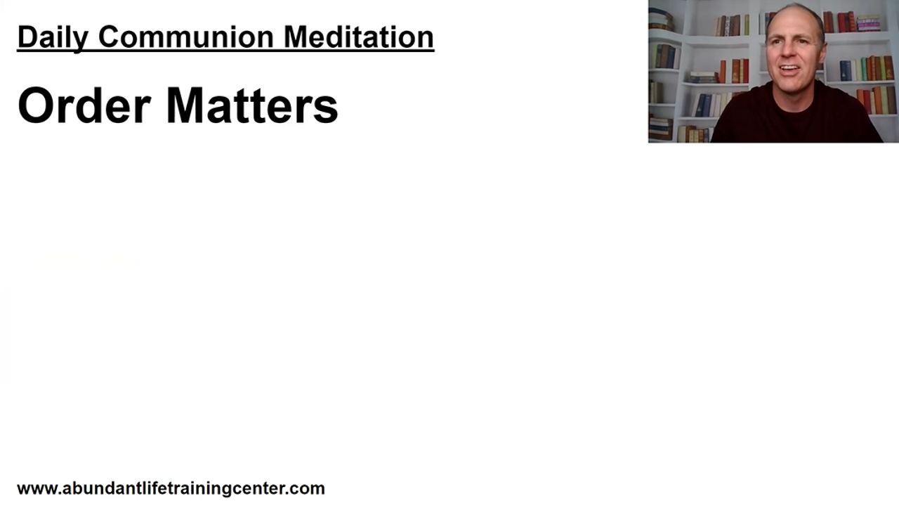 Order Matters