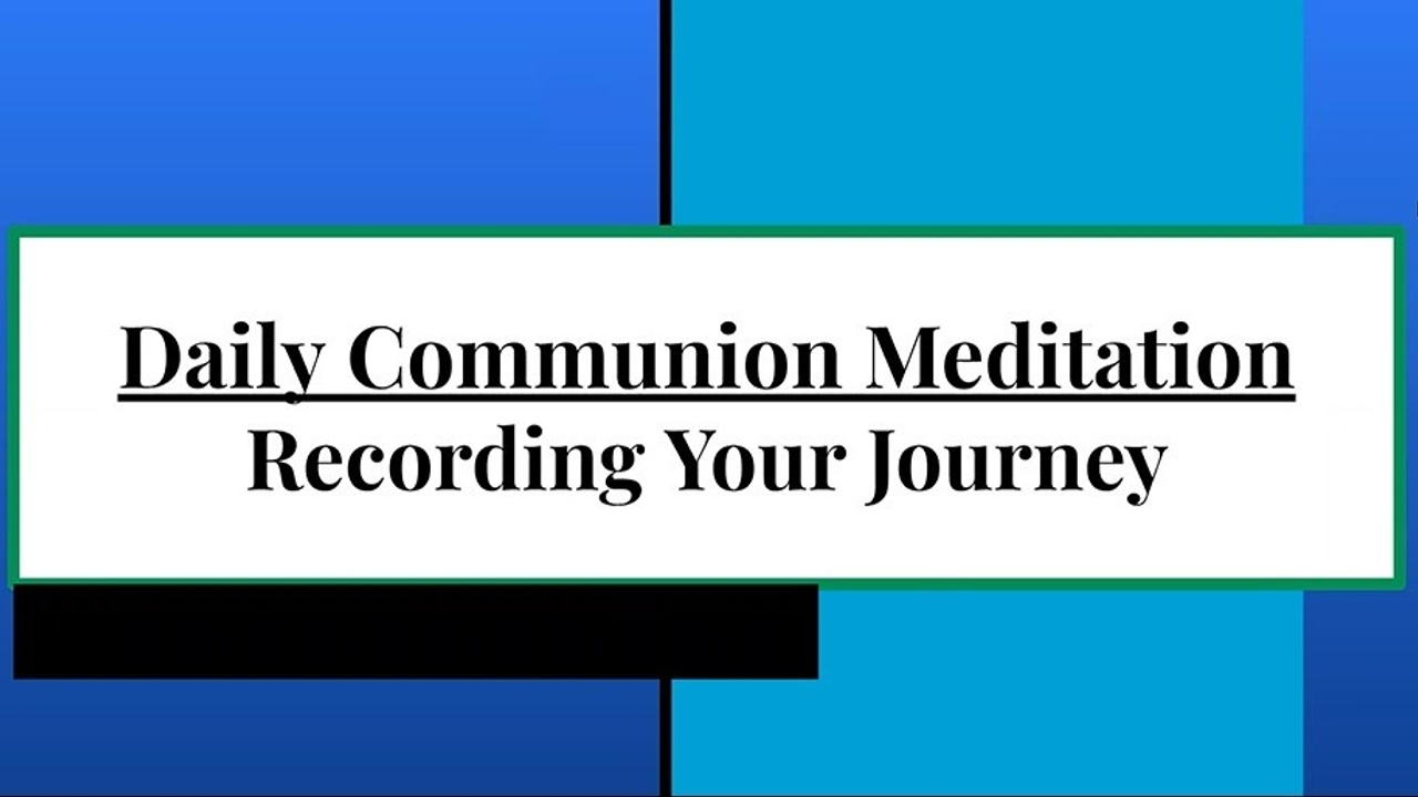 Recording Your Journey