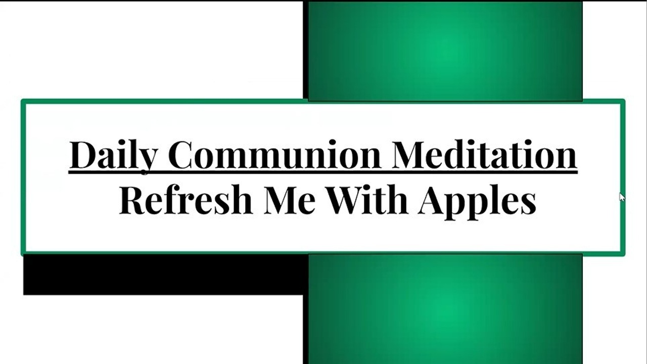 Refresh Me With Apples