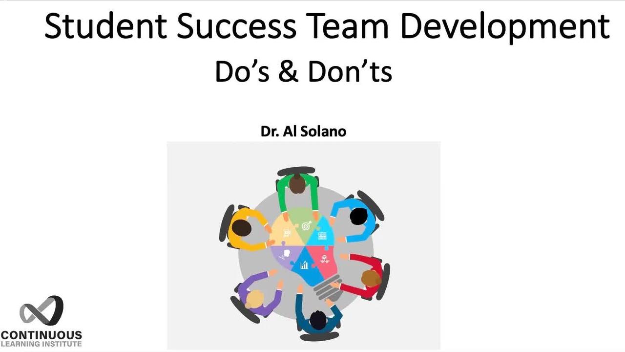 Student Success Team Development: Do's & Don'ts