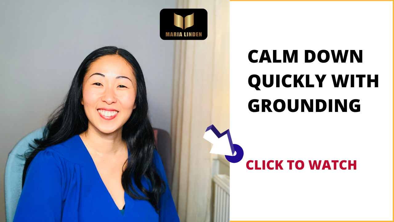 Calm down quickly by using grounding