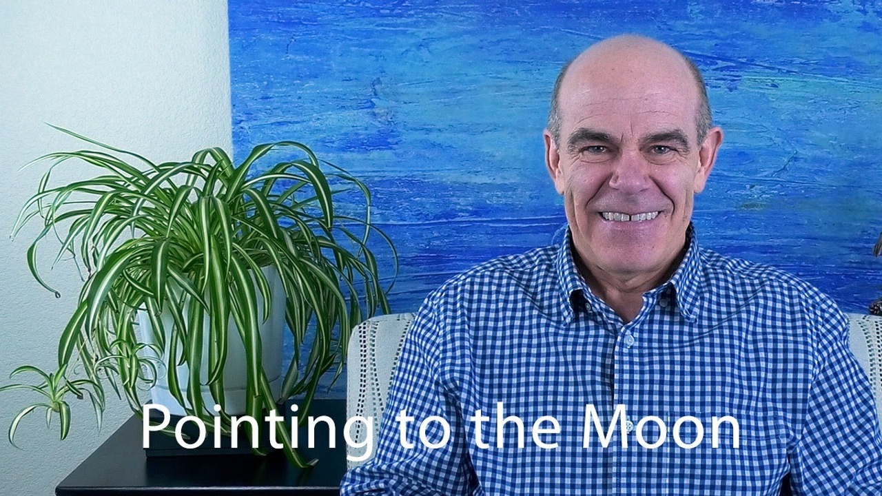 Pointing to the Moon