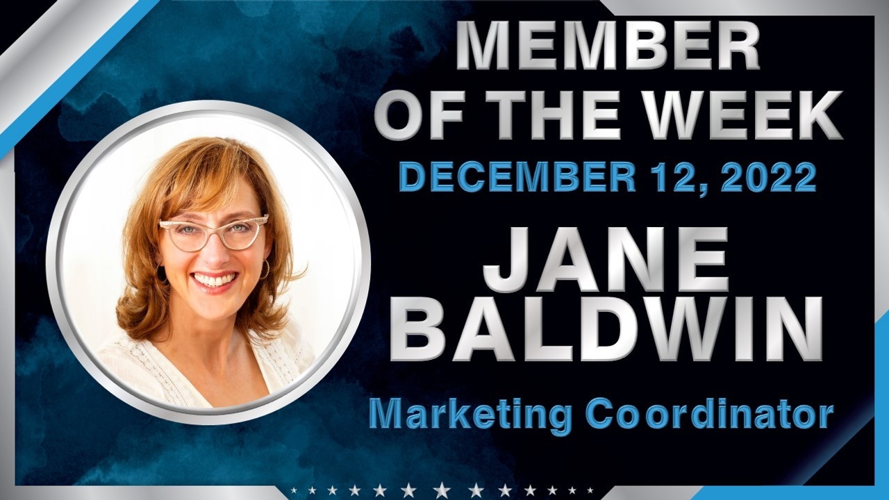 NSA-North Texas Member of the Week December 12 Jane Baldwin