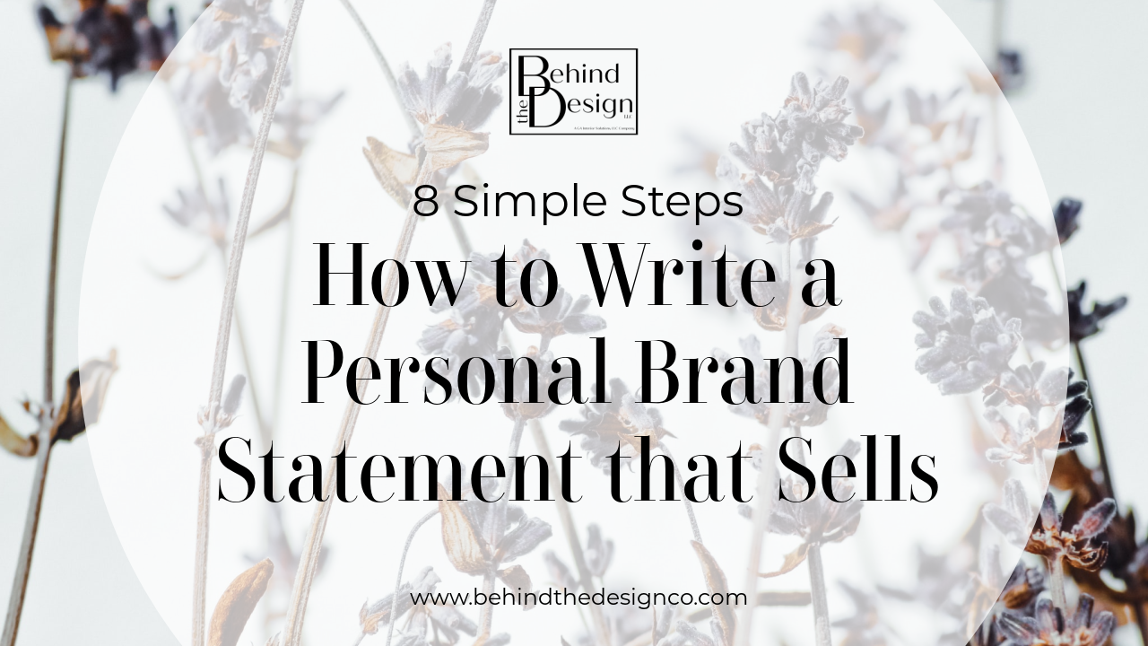 How To Write A Personal Brand Statement That Sells You In 8 Steps