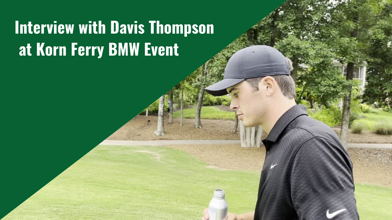 Davis Thompson Golf Interview after winning REX Hospital Open