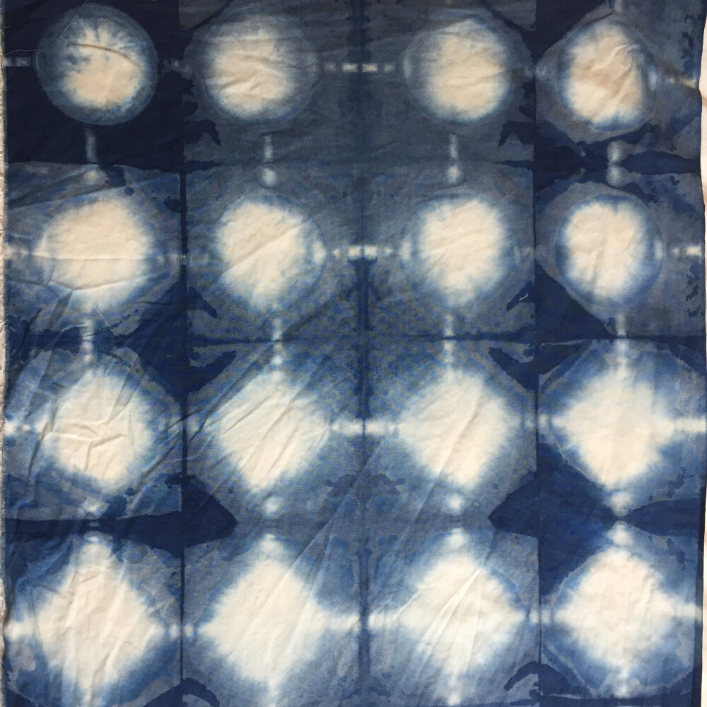 Shibori Patterns: Itajime and Indigo