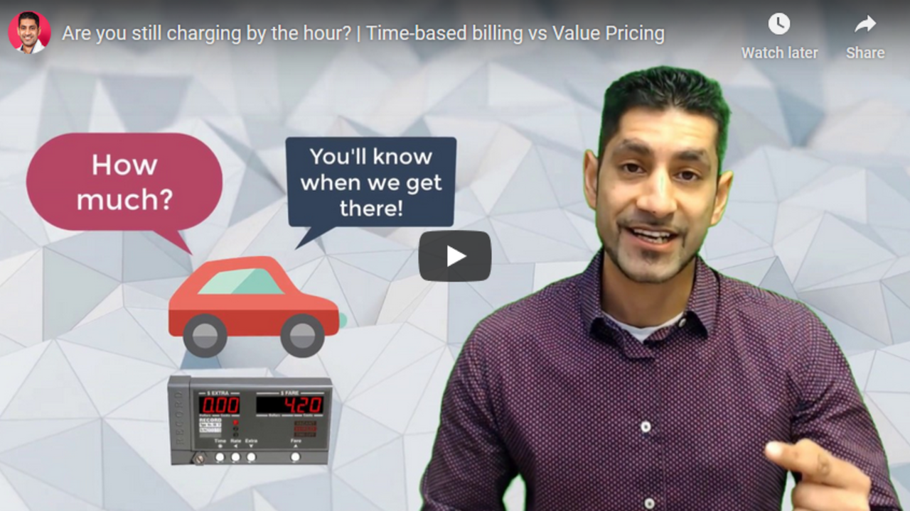 Are you still charging by the hour? Time-based billing vs. Value pricing