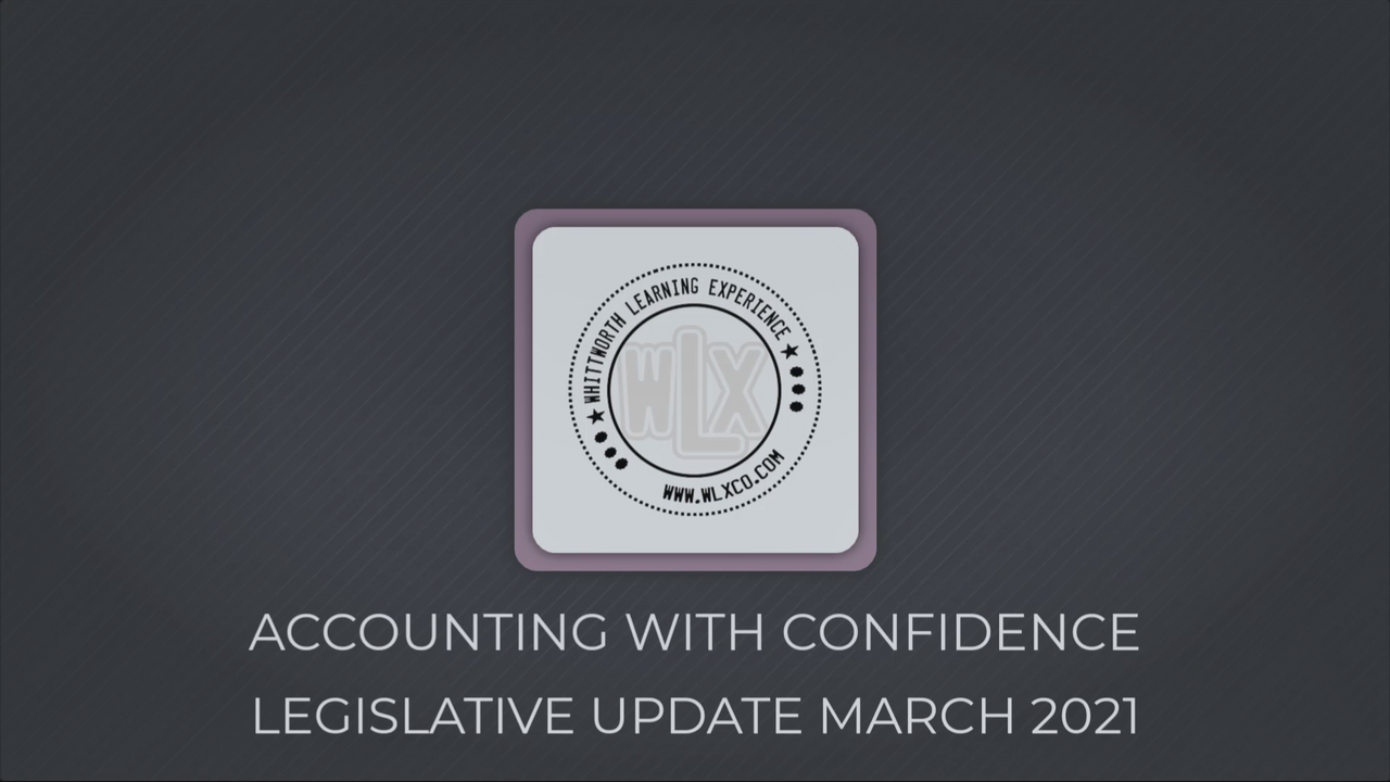 Legislative Update - March 2021