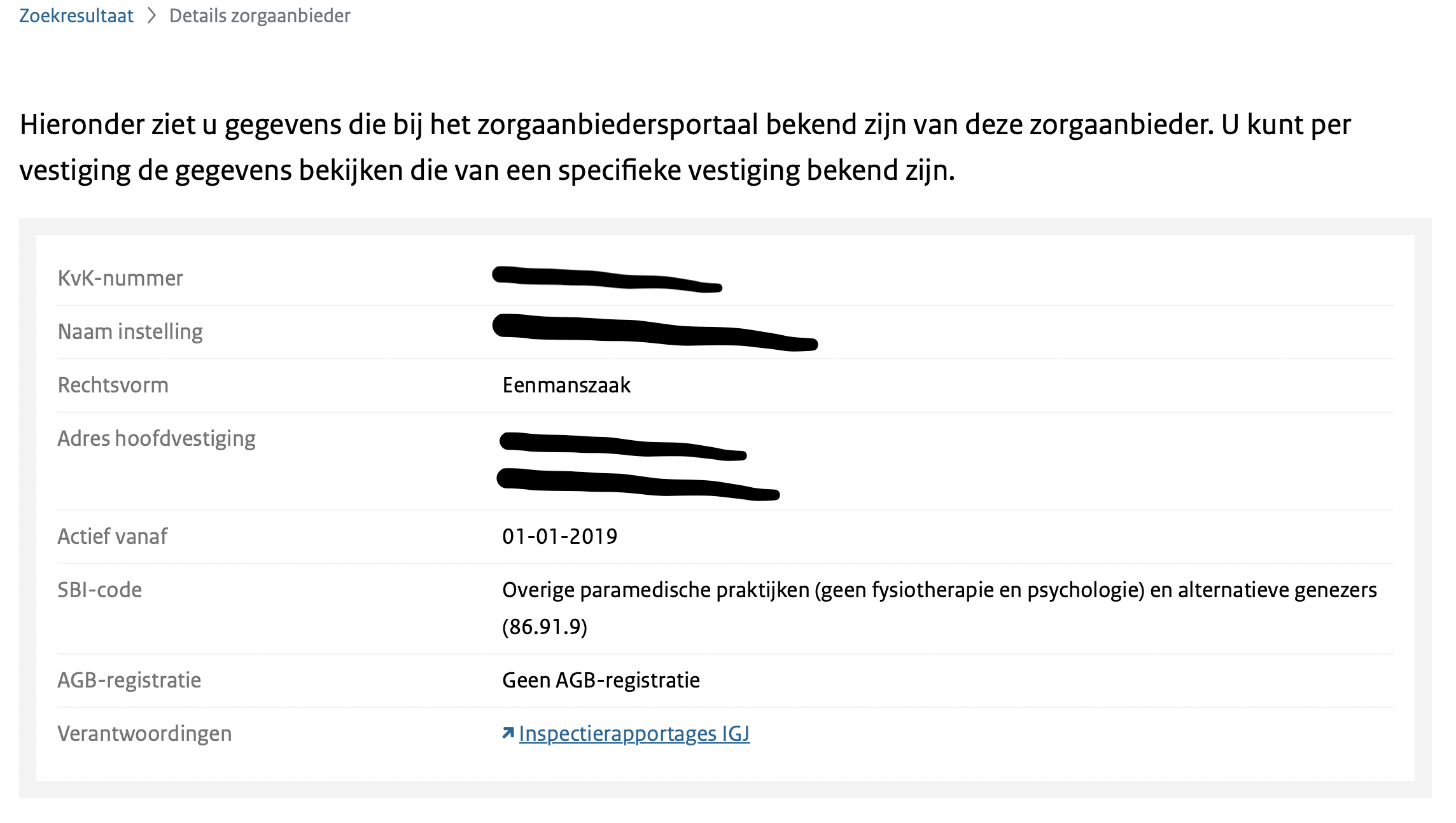 Welke zzp zorg gegevens staan op het Zorgaanbiedersportaal? - ZZP ...