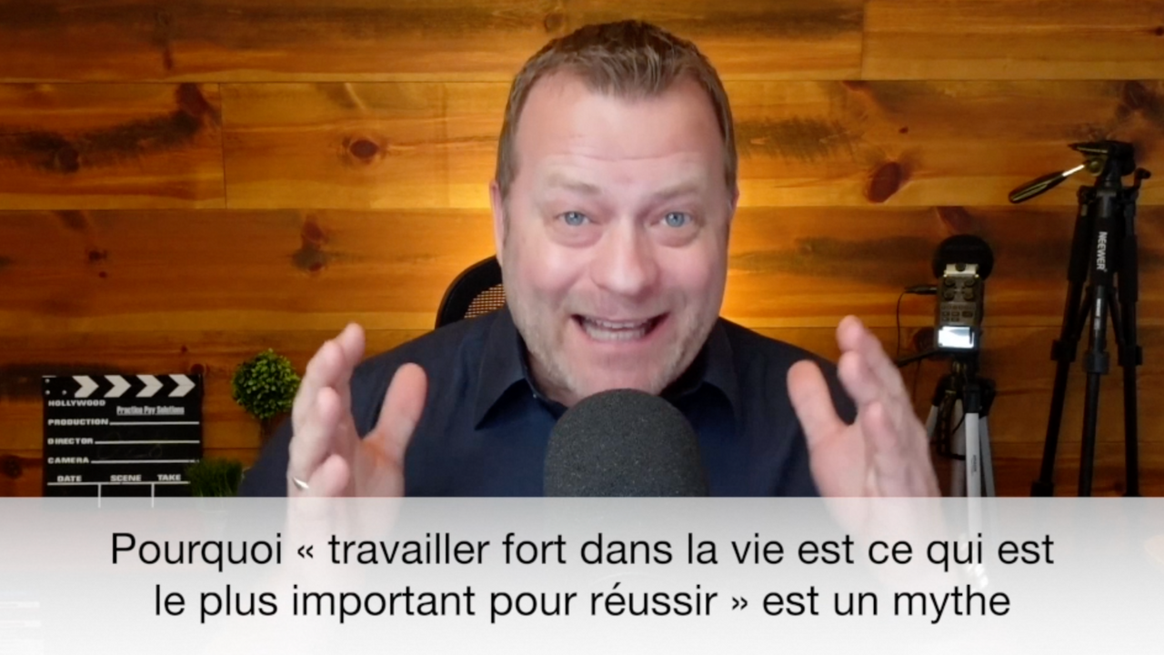 Travailler fort dans la vie pour réussir est un mythe