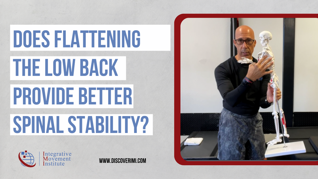 Best spinal stability: flatten the low back… or not?