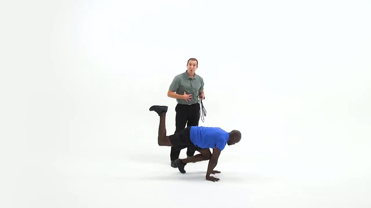 Core Engaged Low Back Locked Mountain Climber
