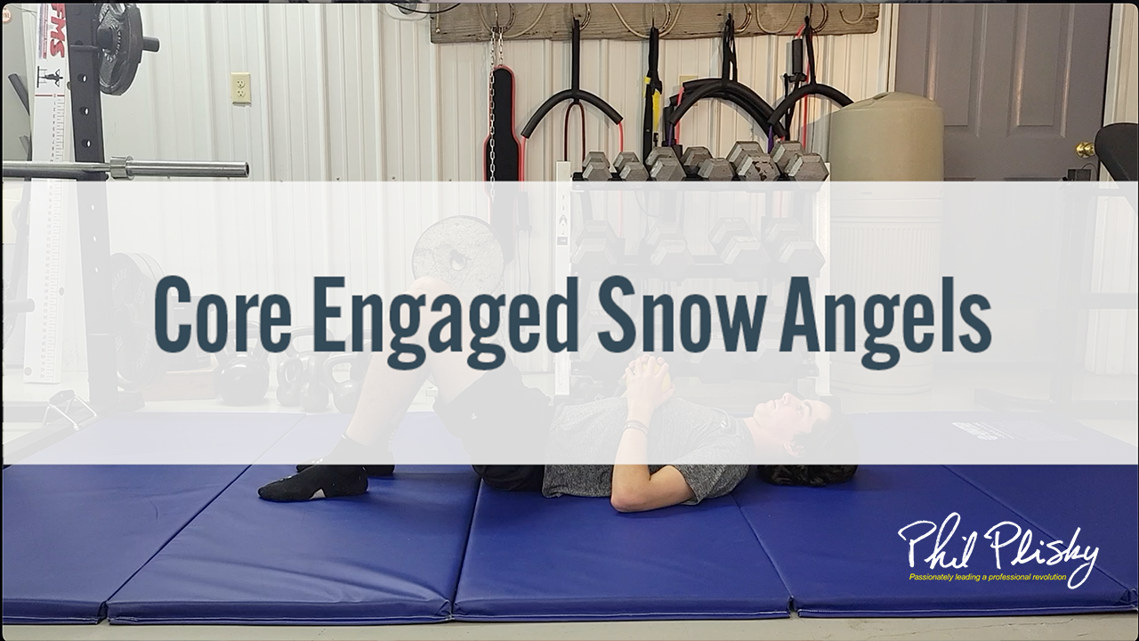 Core Engaged Snow Angels