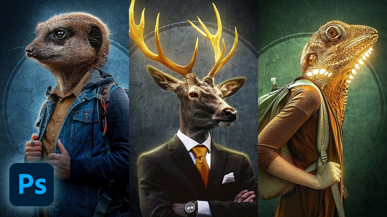 How to Create an Animal Human Portrait in Photoshop