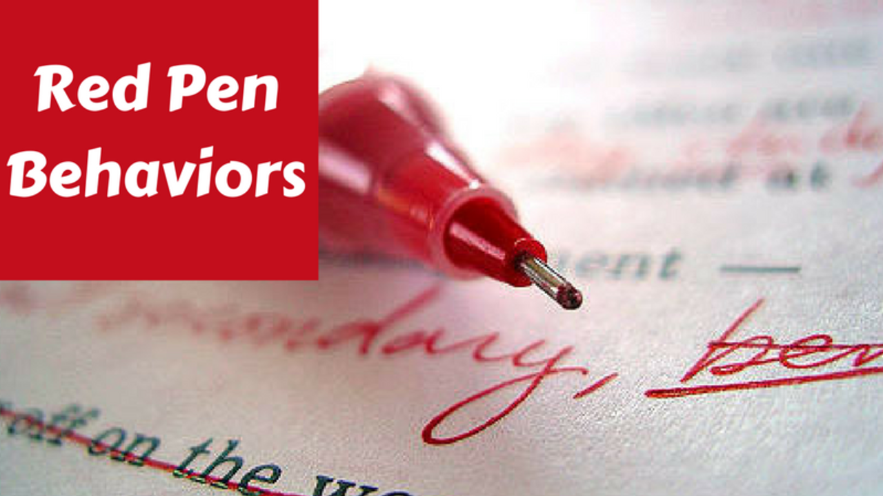 The Red Pen. Empowering or Paralyzing?
