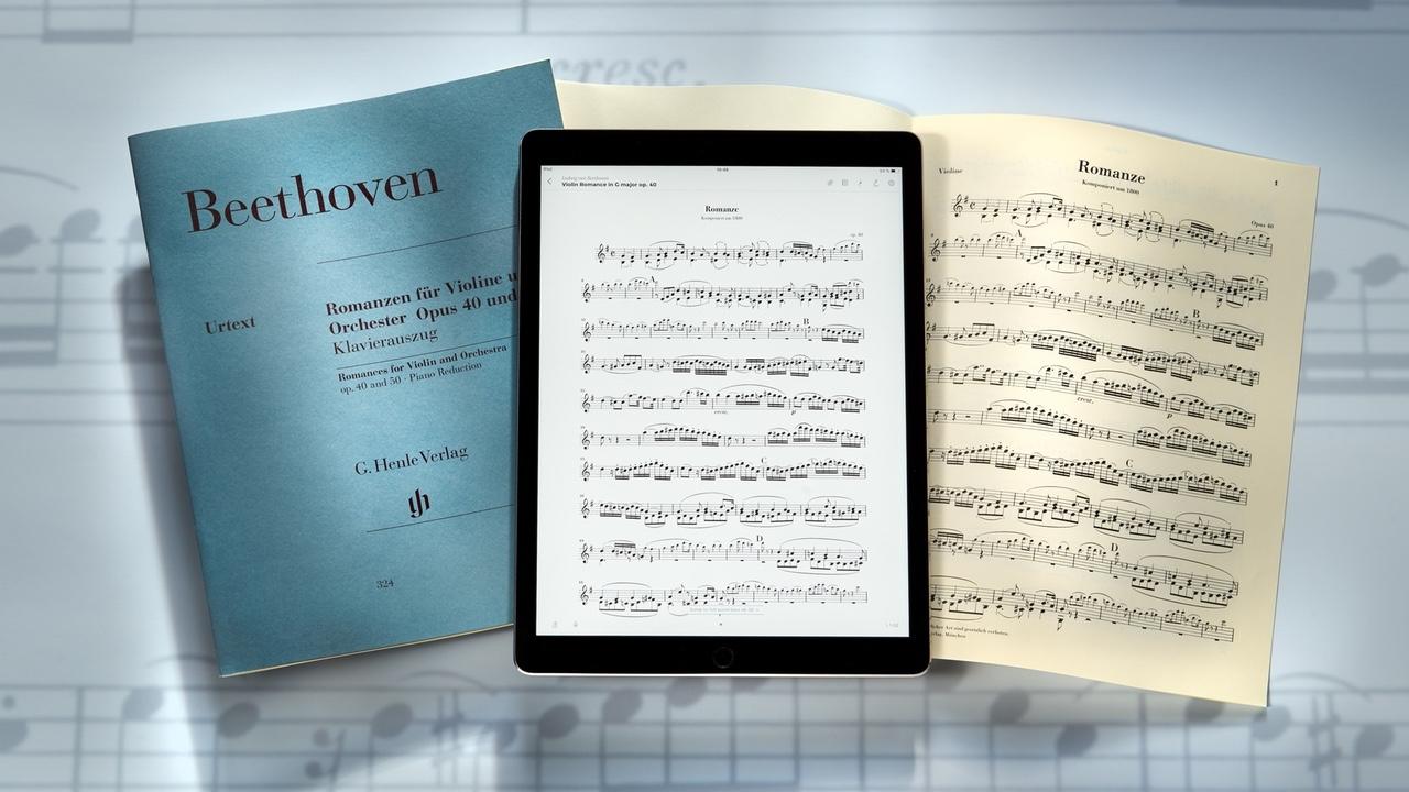An overview of the Henle Library App for digital sheet music