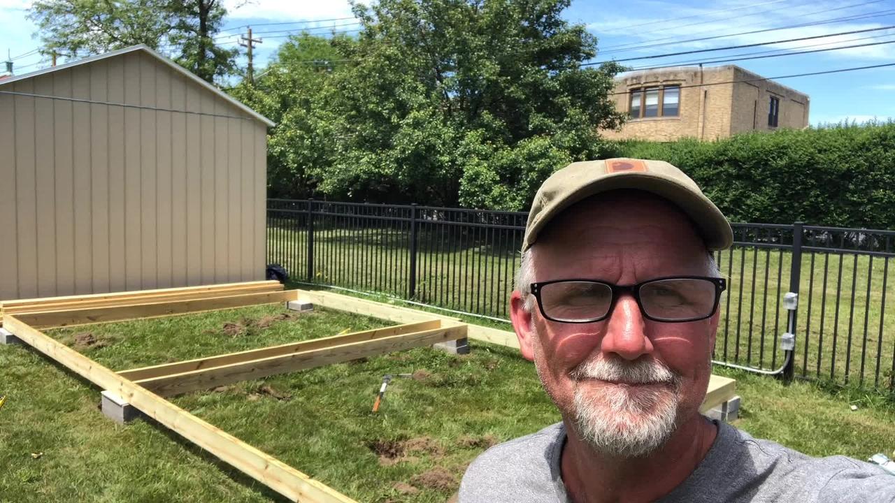 How to support a 12ft wide shed floor.