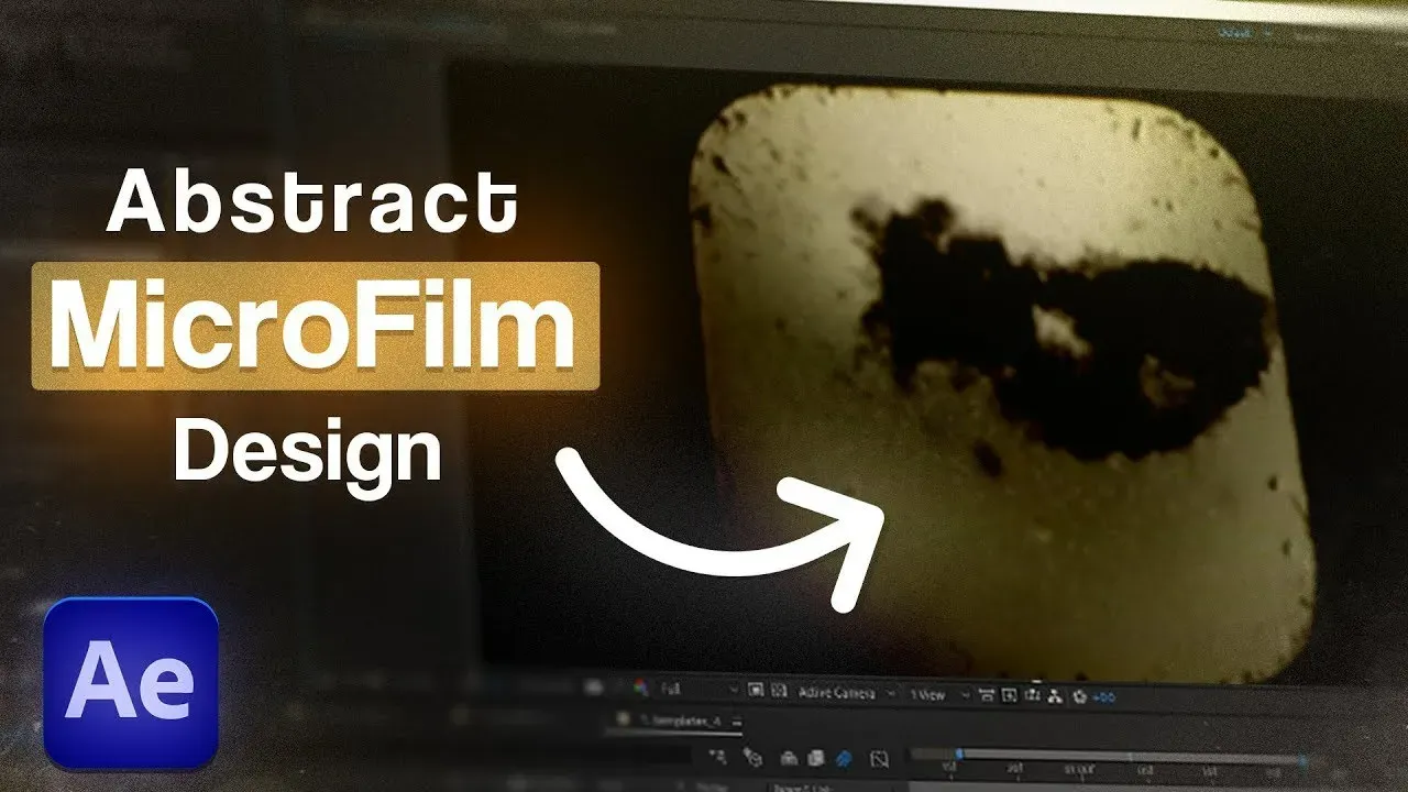 Abstract microfilm motion design | After Effects process