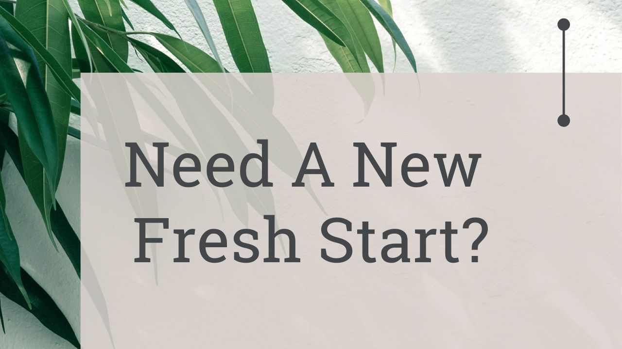 Need A New Fresh Start?
