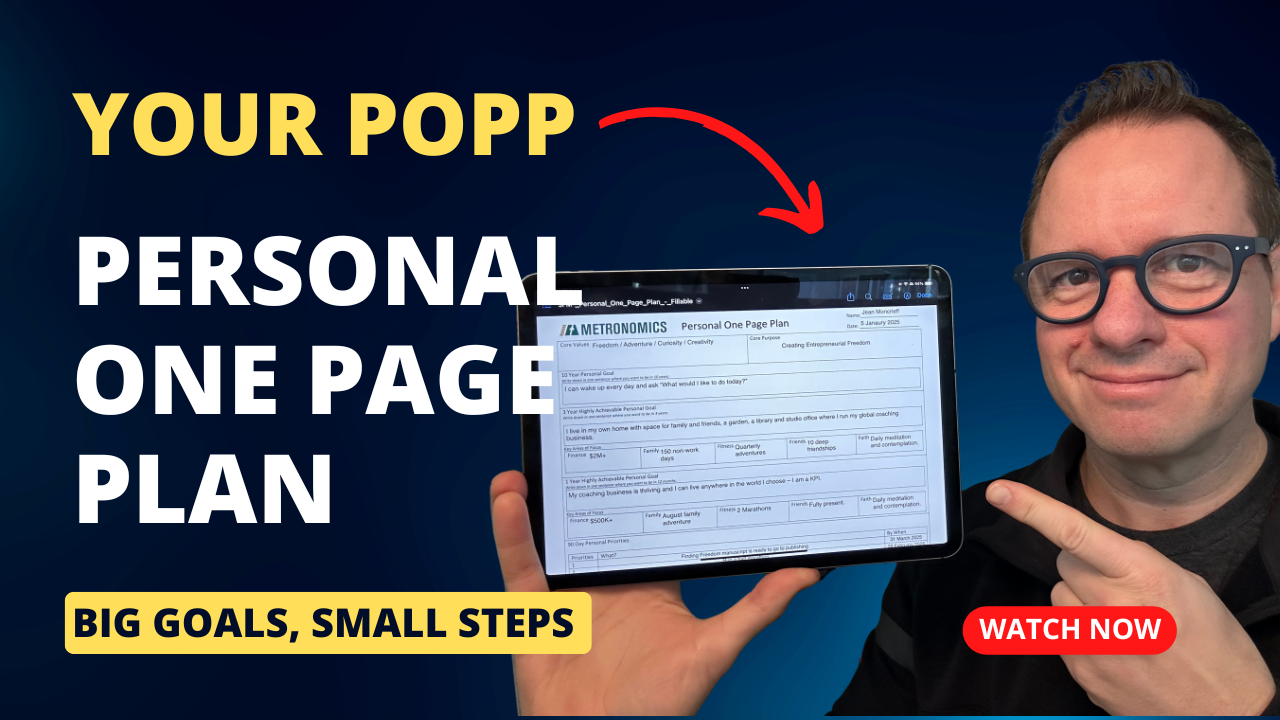 How to achieve your goals in 2025 with a personal one-page plan
