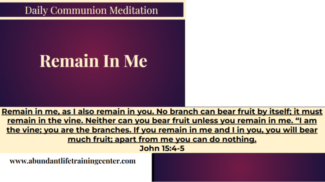 Remain In Me