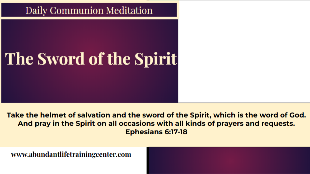 The Sword of the Spirit