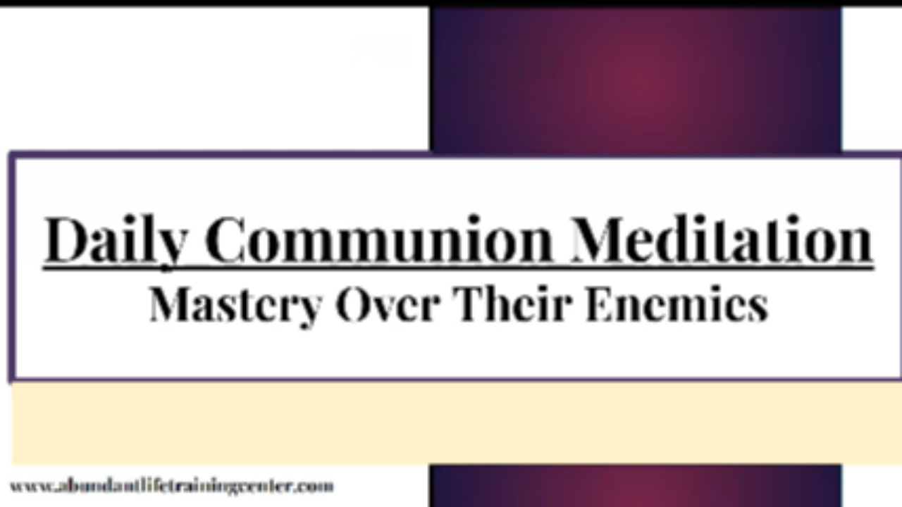 Mastery Over Their Enemies