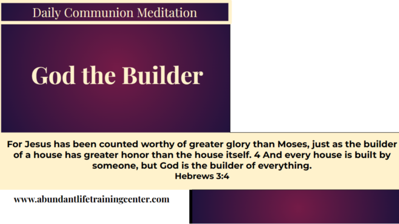 God the Builder