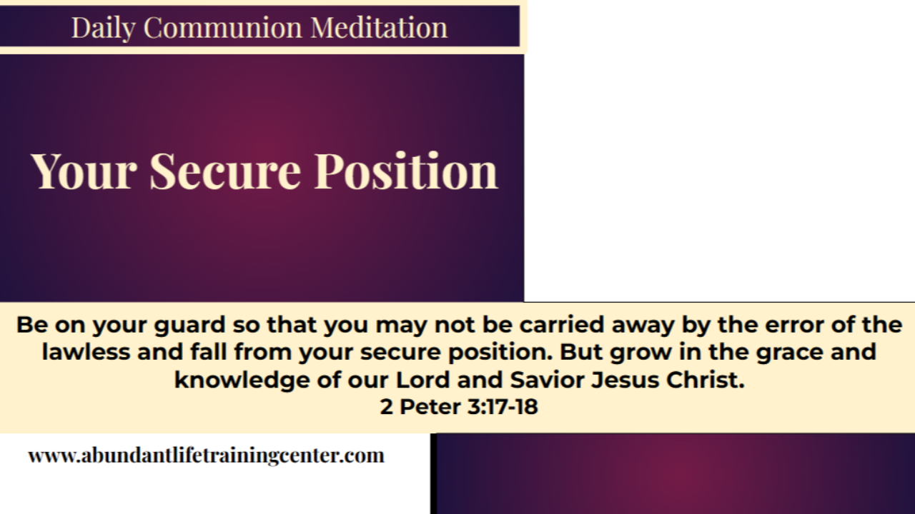 Your Secure Position