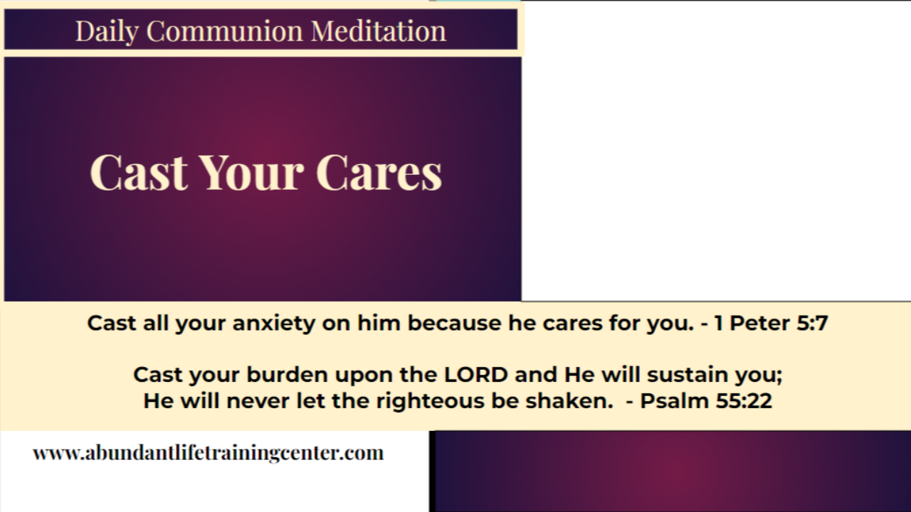 Cast Your Cares
