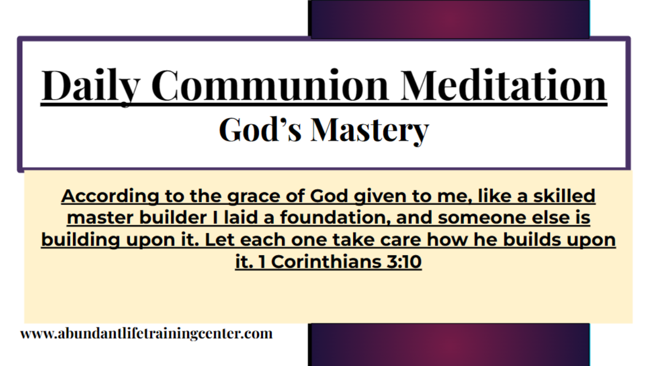 God's Mastery