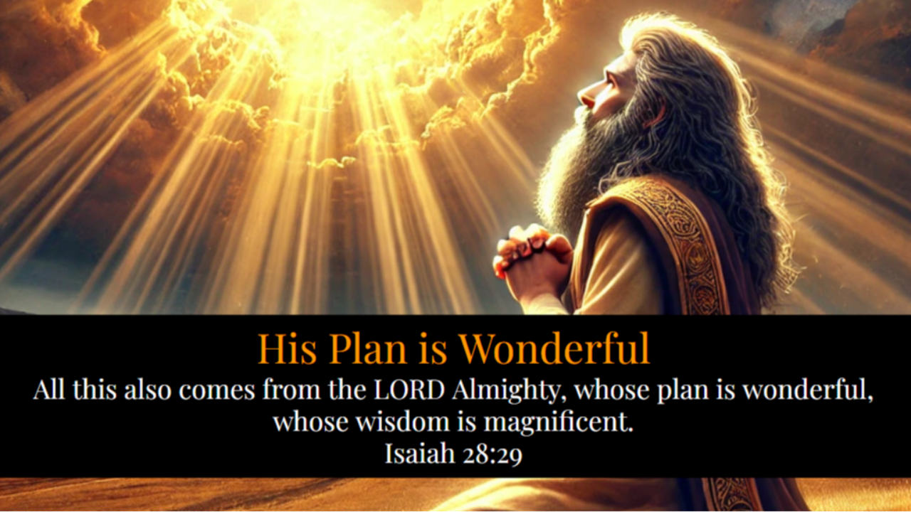His Plan is Wonderful