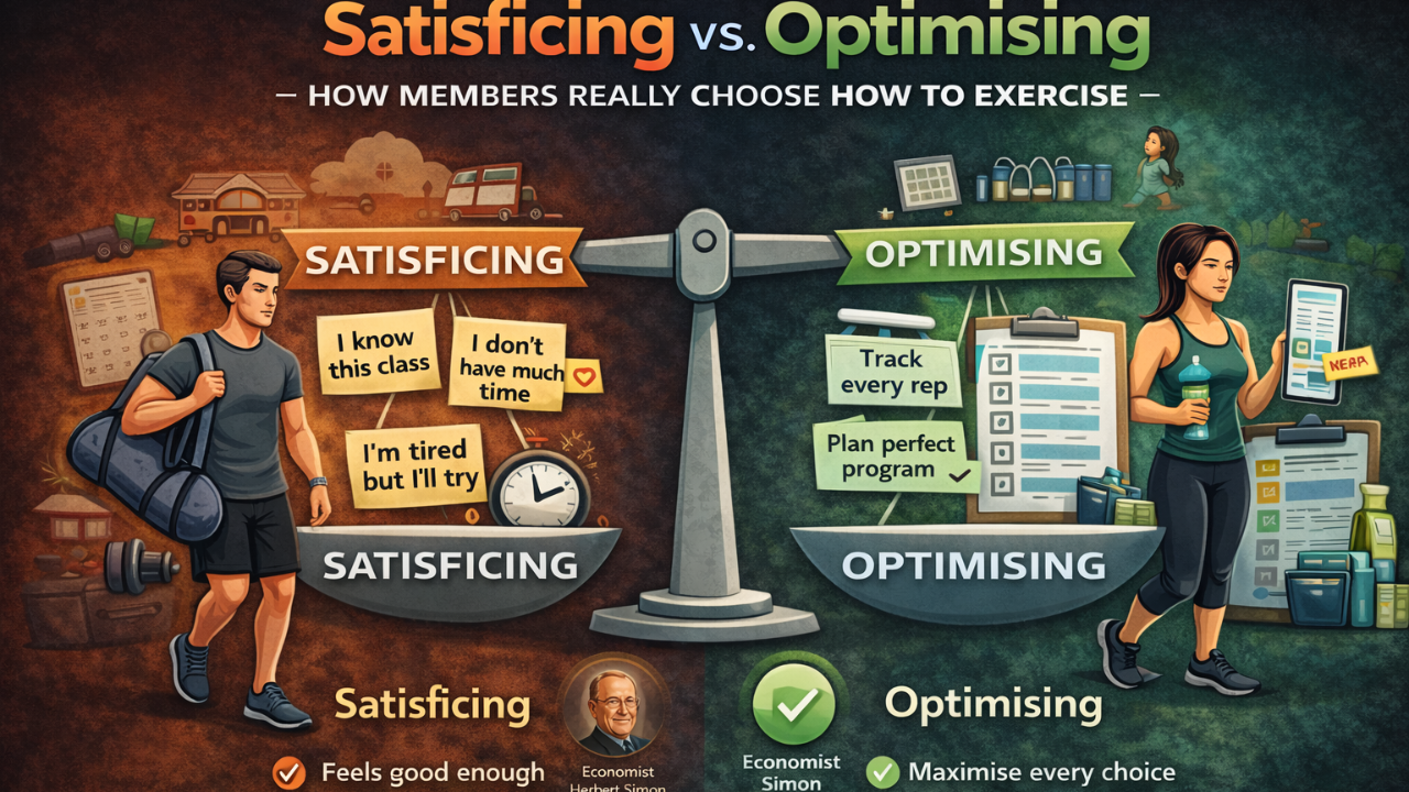 Satisficing vs. Optimising: How Members Really Choose How to Exercise