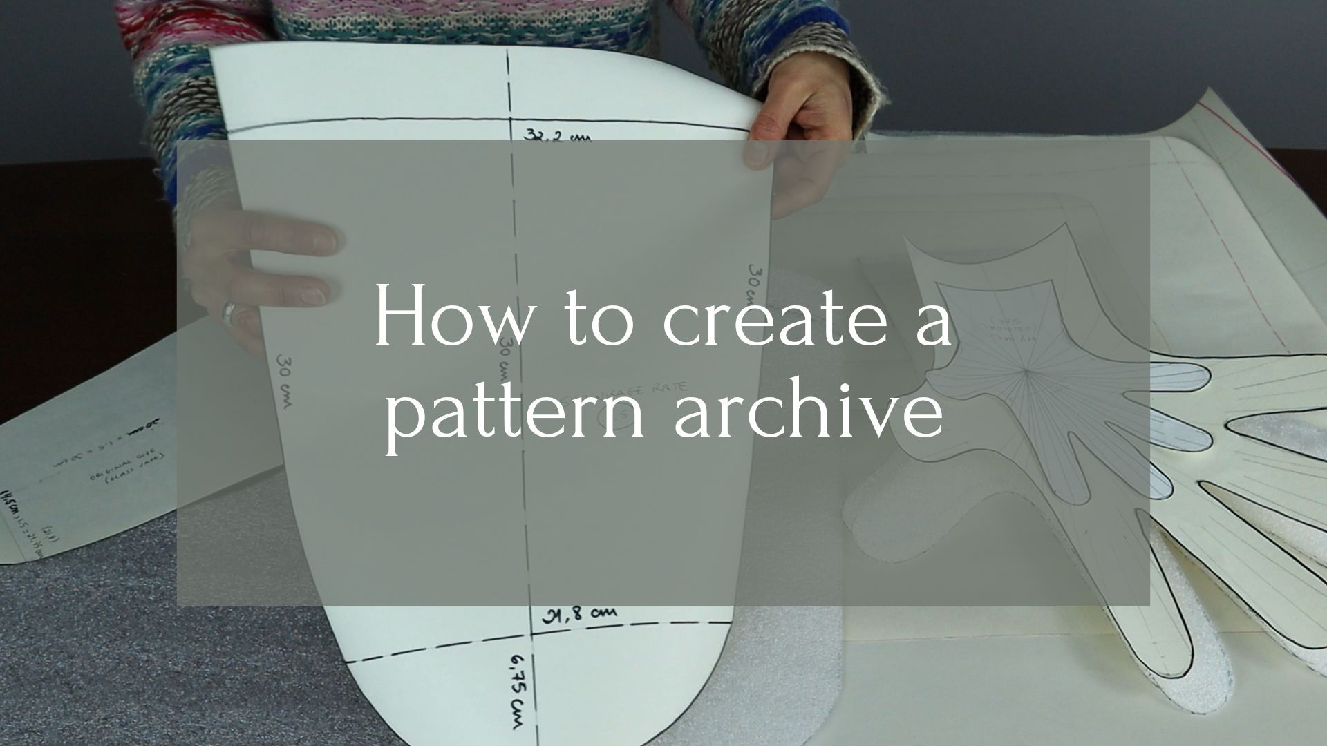 How to create a pattern archive for wet felting