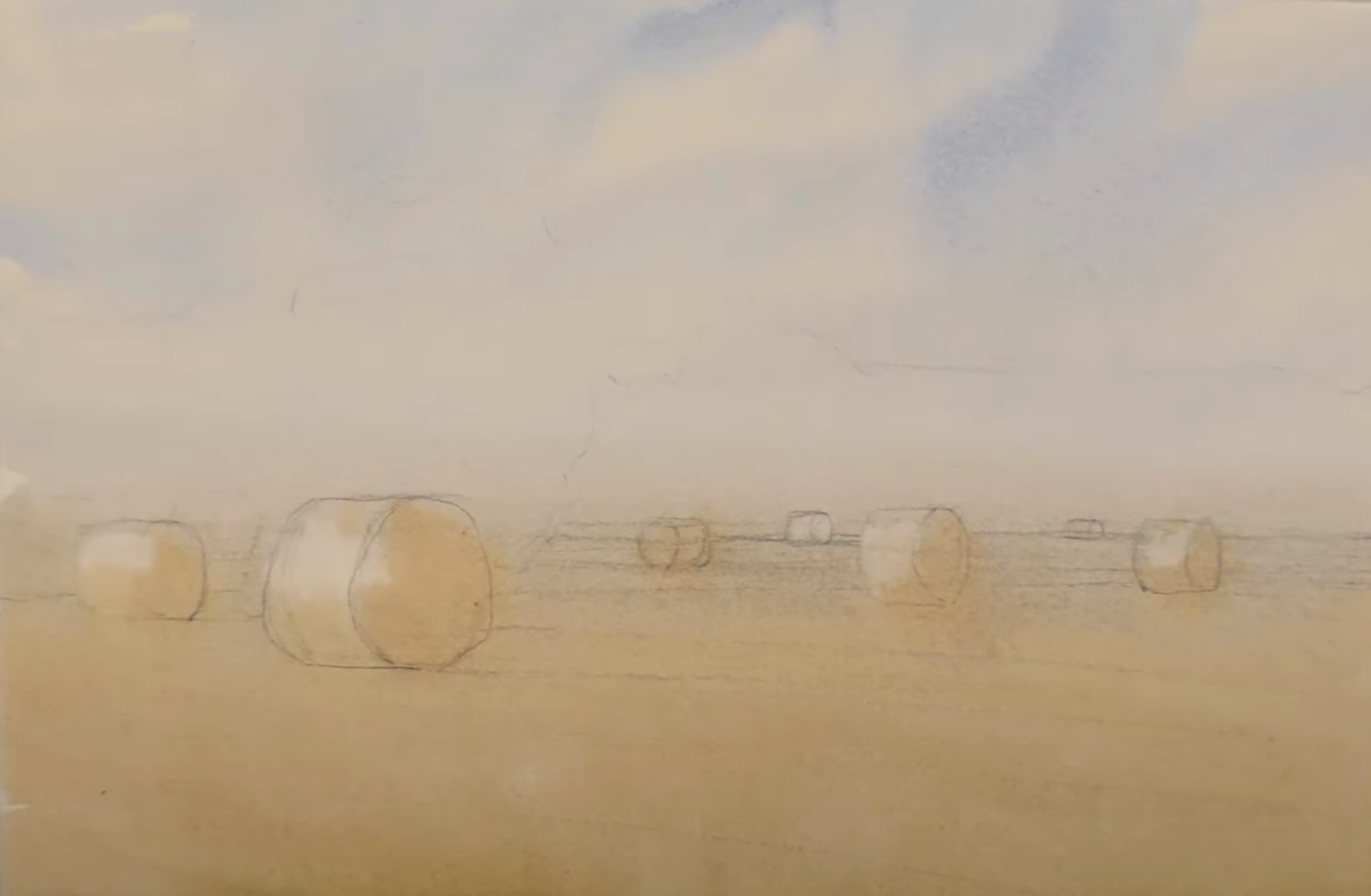 Hay Bale Demo | Learn to Paint Watercolor