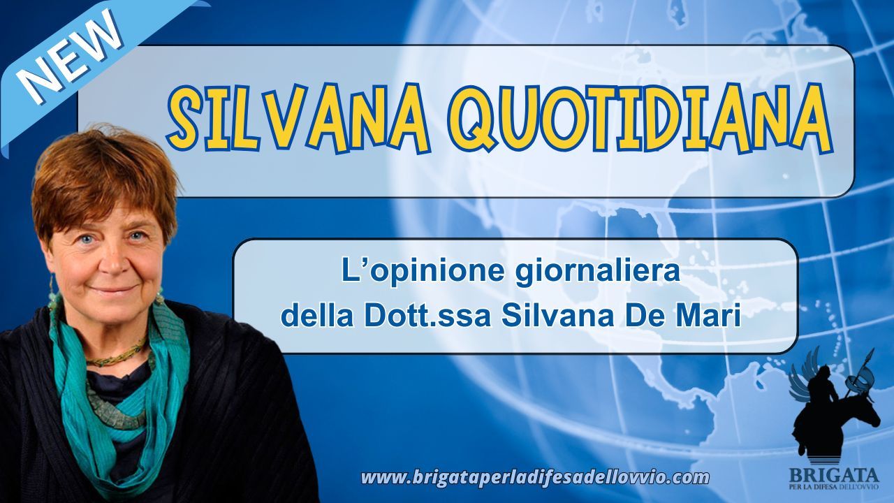 17 Marzo 2025 - Silvana quotidiana - L'opinione giornaliera della dott.ssa Silvana De Mari.