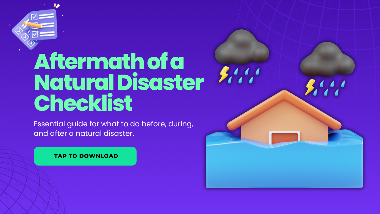 Aftermath of a Natural Disaster Checklist