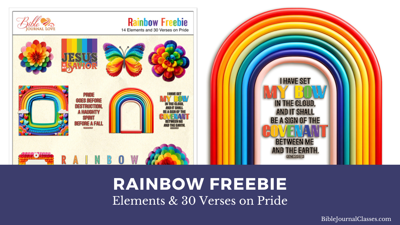Rainbow Bible Journal Freebie