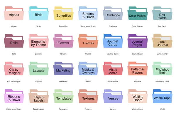 Making Folders for Organizing Digital Assets | DigitalScrapbook.com ...