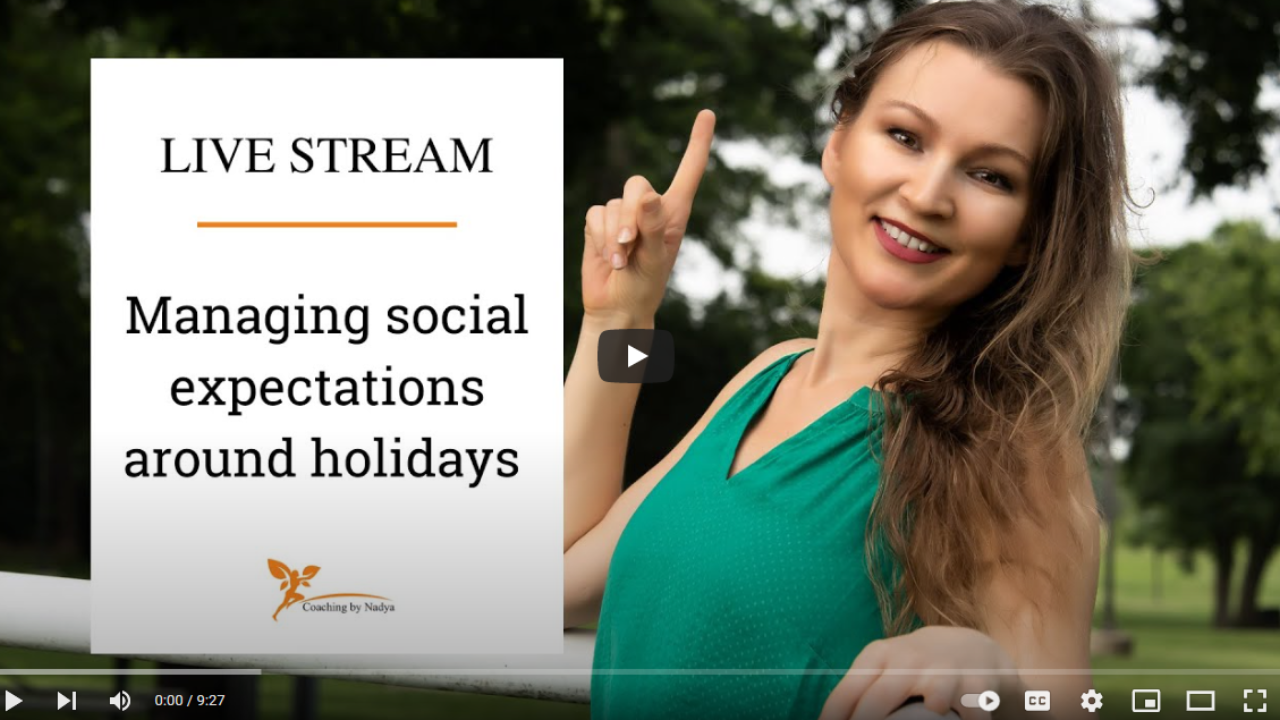 Managing Social Expectations around Holidays