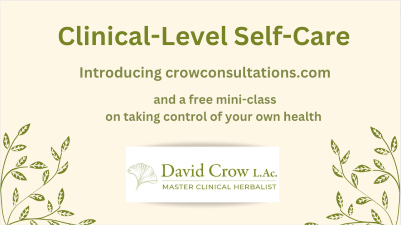 Clinical-Level Self-Care: Introducing crowconsultations.com and a Free ...
