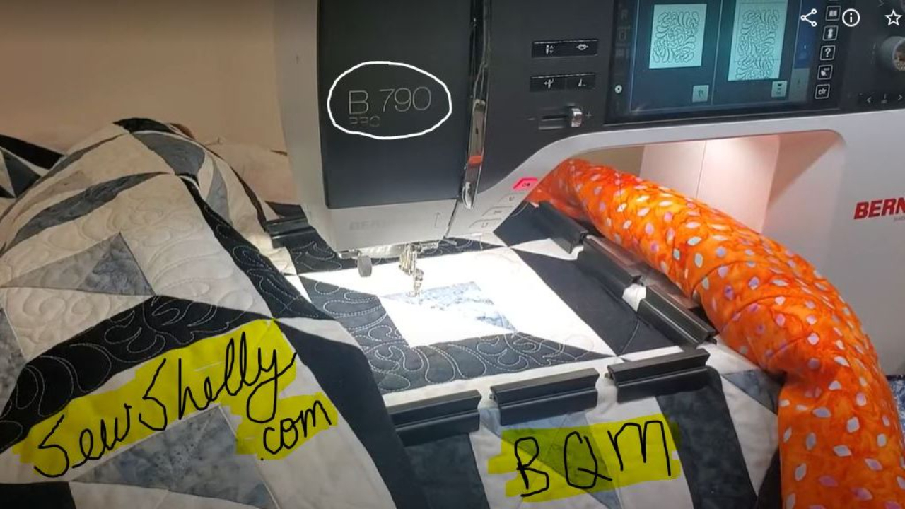 Master quilting on a 790 PRO with BQM files.