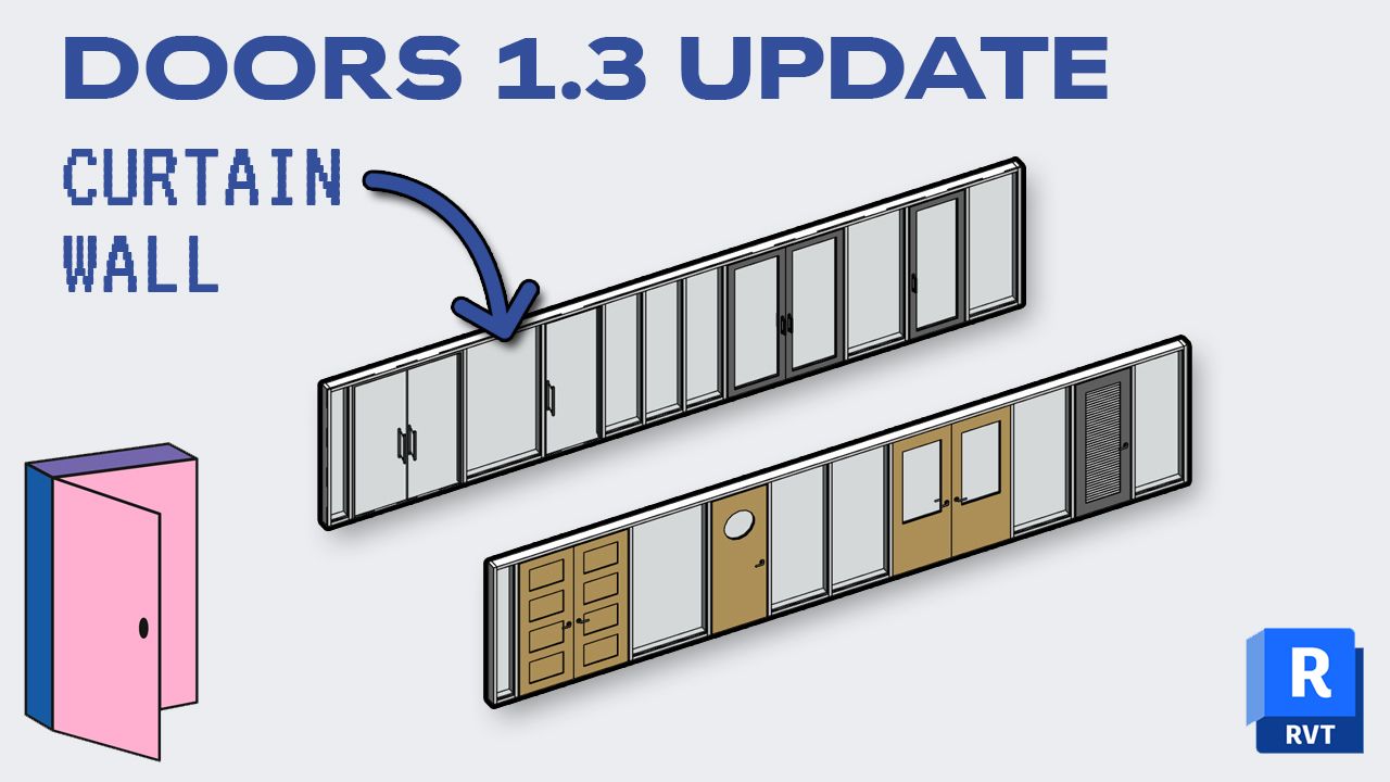 New Revit Curtain Wall Doors
