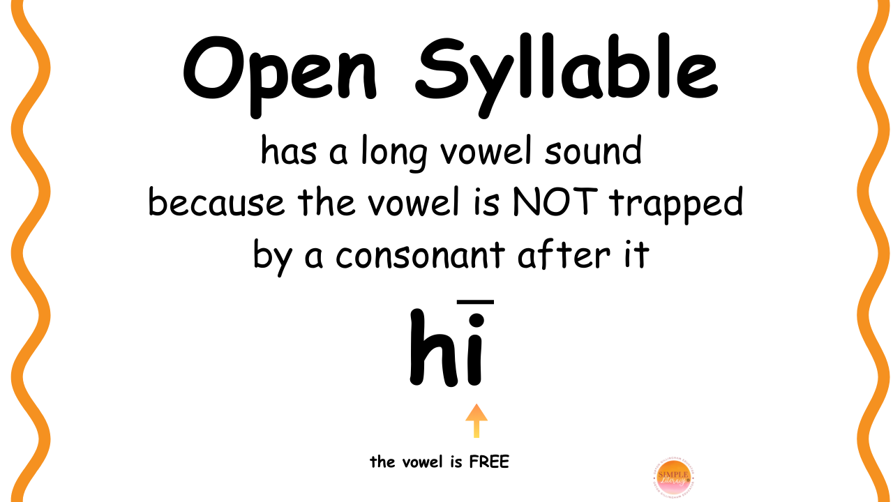 Open Syllables