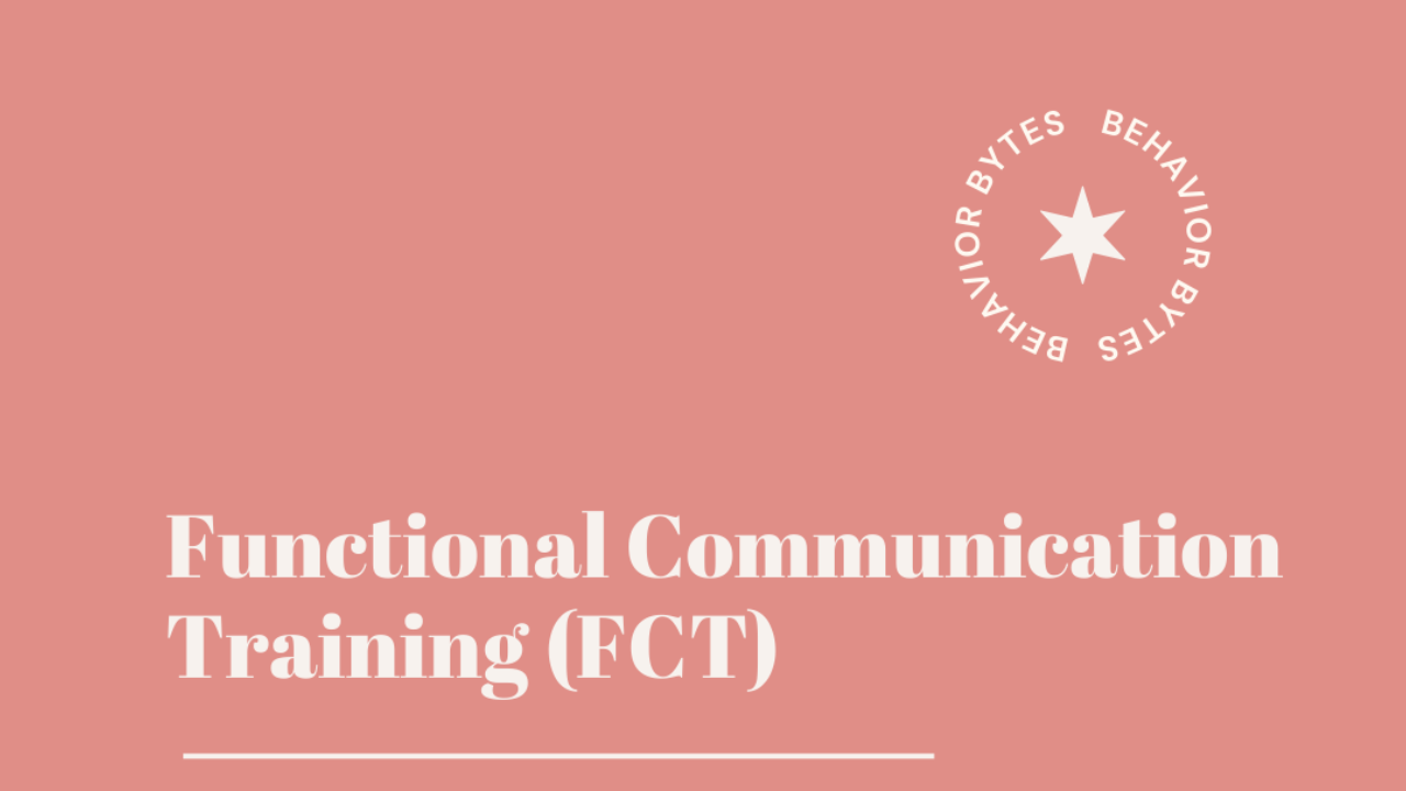 What Is Functional Communication Training What Is Functional Communication Training
